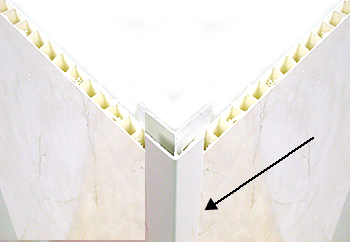 PVC Cladding: External Corner for PVC Panels, PVC Finishing Trims, 794601