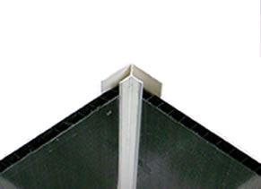 PVC Cladding: Silver Internal Corner for PVC Panels, PVC Finishing ...